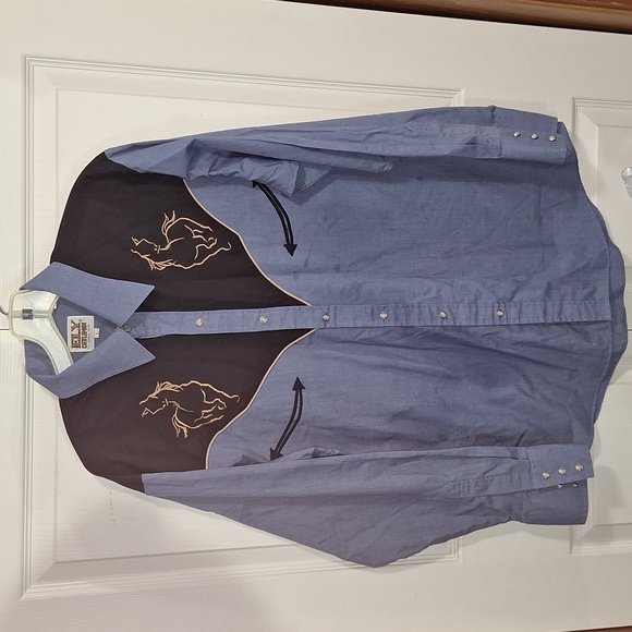 Ely Cattleman | Shirts | Vintage Ely Cattlemen Snap Front Western Shirt ...